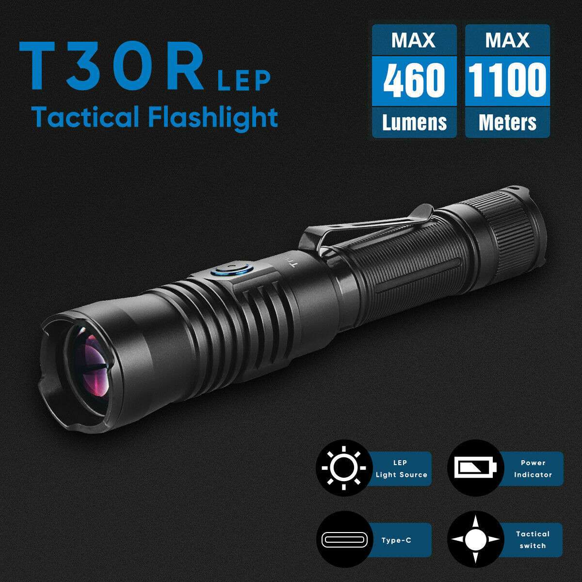 TrustFire T30R lanterna laser LEP fascicul 1100 metri - eAgora