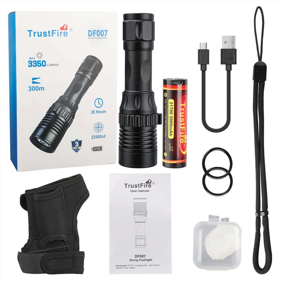 TrustFire DF007 lanterna subacvatica si de uz general - eAgora